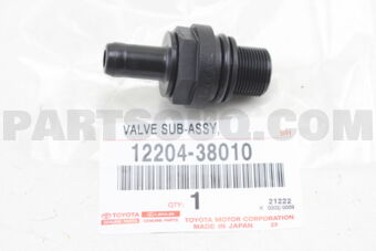 VALVE SUB-ASSY, VENTILATION 1220438010 | Toyota Parts | PartSouq