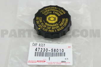 CAP ASSY, BRAKE MASTER CYLINDER RESERVOIR FILLER 4723058010 | Toyota ...