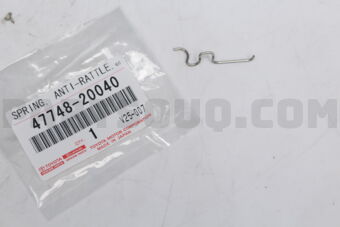 SPRING, ANTI-RATTLE, NO.1 OUTER(FOR REAR DISC BRAKE), RH/LH 4774820040 ...