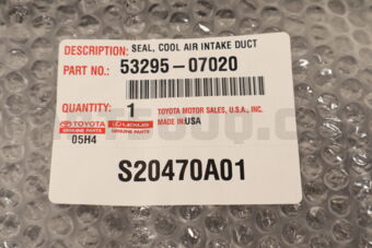 SEAL, COOL AIR INTAKE DUCT 5329507020 | Toyota Parts | PartSouq