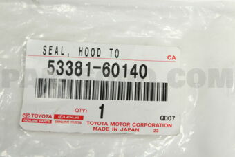 SEAL, HOOD TO RADIATOR SUPPORT 5338160140 | Toyota Parts | PartSouq
