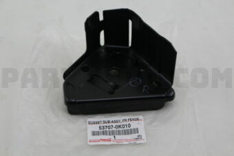 GUSSET SUB-ASSY, FRONT FENDER APRON, LWR RH 537070K010 | Toyota Parts ...