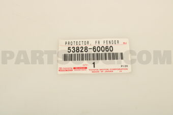 PROTECTOR, FRONT FENDER SIDE PANEL, LH 5382860060 | Toyota Parts | PartSouq