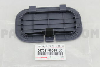 COVER, BACK DOOR TRIM REAR WASHER 6473960010B0 | Toyota Parts | PartSouq