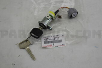 CYLINDER & KEY SET, BACK DOOR LOCK 6905535120 | Toyota Parts | PartSouq