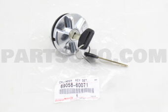 CYLINDER & KEY SET, FUEL FILLER LID 6905860071 | Toyota Parts | PartSouq