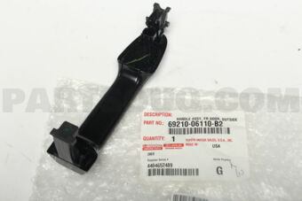 HANDLE ASSY, FRONT DOOR OUTSIDE,, RH/LH 6921006110B2 | Toyota Parts ...