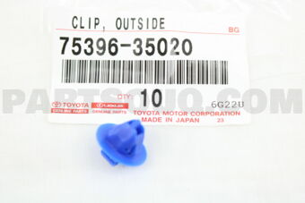 CLIP, OUTSIDE MOULDING, NO.2 7539635020 | Toyota Parts | PartSouq