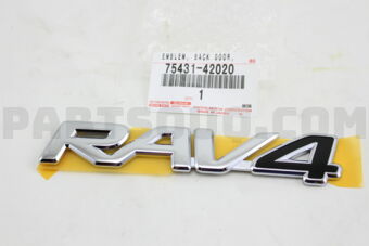 EMBLEM, BACK DOOR, NO.1 7543142020 | Toyota Parts | PartSouq