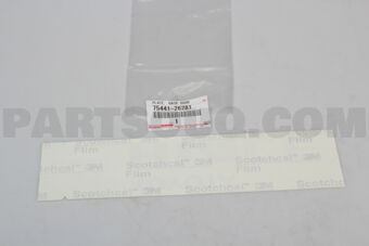 PLATE, BACK DOOR NAME 7544126281 | Toyota Parts | PartSouq