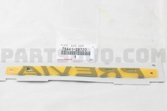 PLATE, BACK DOOR NAME, NO.2 7544128720 | Toyota Parts | PartSouq