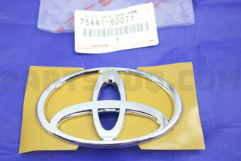 PLATE, BACK DOOR NAME, NO.1 7544160071 | Toyota Parts | PartSouq