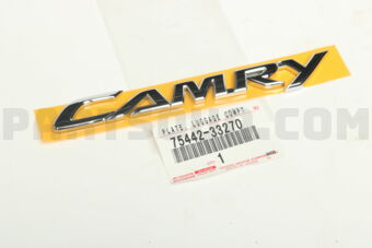 PLATE, LUGGAGE COMPARTMENT DOOR NAME, NO.2 7544233270 | Toyota Parts ...