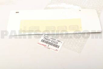 PLATE LUGGAGE COMPT 7544353330 | Toyota Parts | PartSouq
