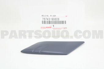 MOULDING, REAR DOOR, OUTSIDE UPPER REAR RH 7574360020 | Toyota Parts ...