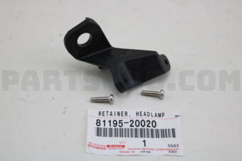 RETAINER, HEADLAMP PROTECTOR, LWR RH 8119520020 | Toyota Parts | PartSouq