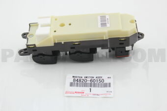 MASTER SWITCH ASSY, POWER WINDOW REGULATOR 8482060150 | Toyota Parts ...