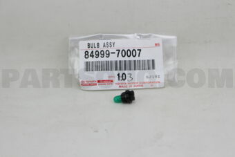 BULB, AIR CONDITIONER CONTROL 8499970007 | Toyota Parts | PartSouq