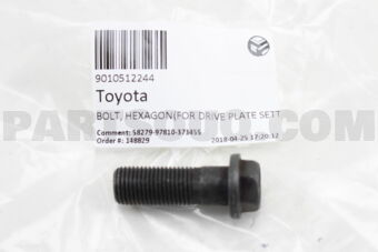 BOLT, HEXAGON(FOR DRIVE PLATE SETTING) 9010512244 | Toyota Parts | PartSouq