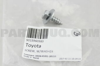 SCREW, W/WASHER 9015960383 | Toyota Parts | PartSouq