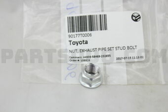 NUT, EXHAUST PIPE SET STUD BOLT 90177T0006 | Toyota Parts | PartSouq
