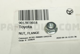 NUT, FLANGE 90178T0018 | Toyota Parts | PartSouq