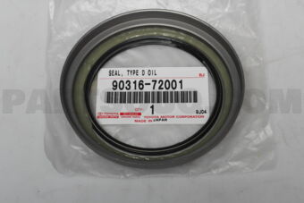 SEAL, OIL (FOR FRONT AXLE HUB INNER), RH/LH 9031672001 | Toyota Parts ...