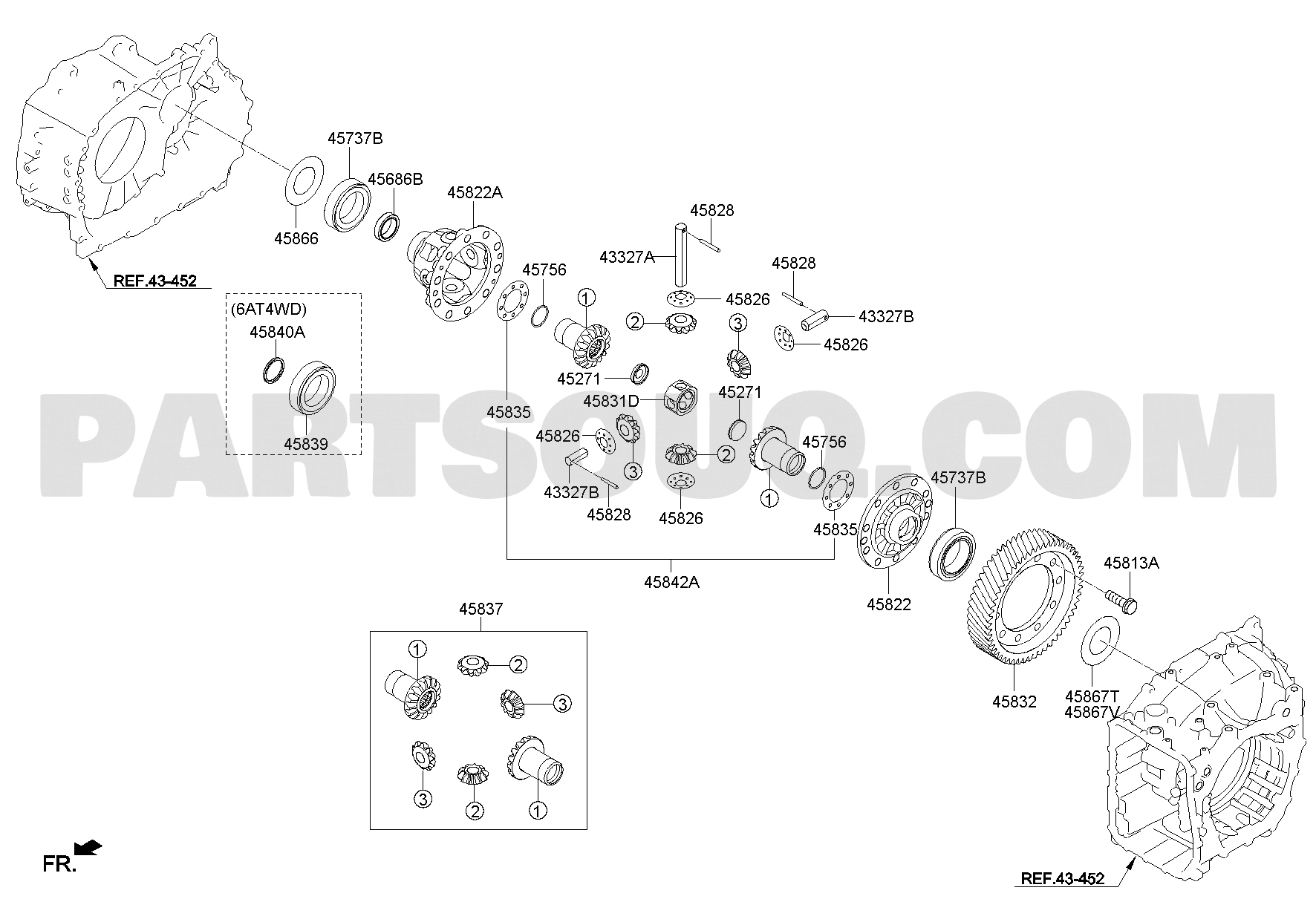 TRANSAXLE GEAR-AUTO; 2 | Kia Sorento Hybrid 2020 DOM | Parts Catalogs ...
