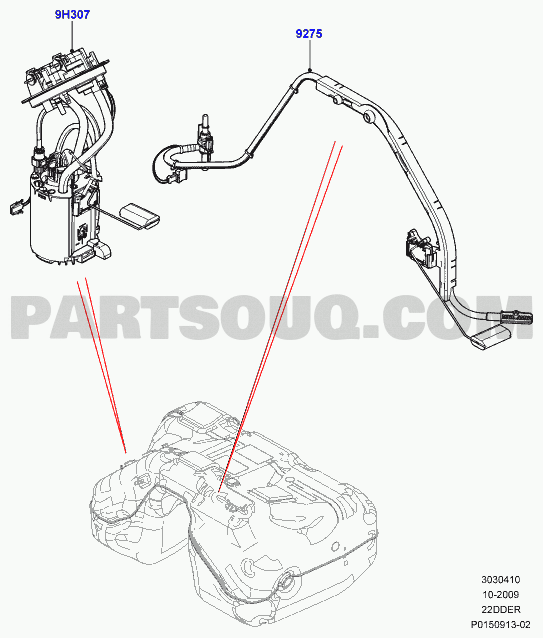 30304. Fuel System Engine Land Rover Freelander 2 LR2 GCAT 2006 2.2L DOHC EFI TC DW12 6 Speed Manual Trans M66 AWD Parts Catalogs PartSouq