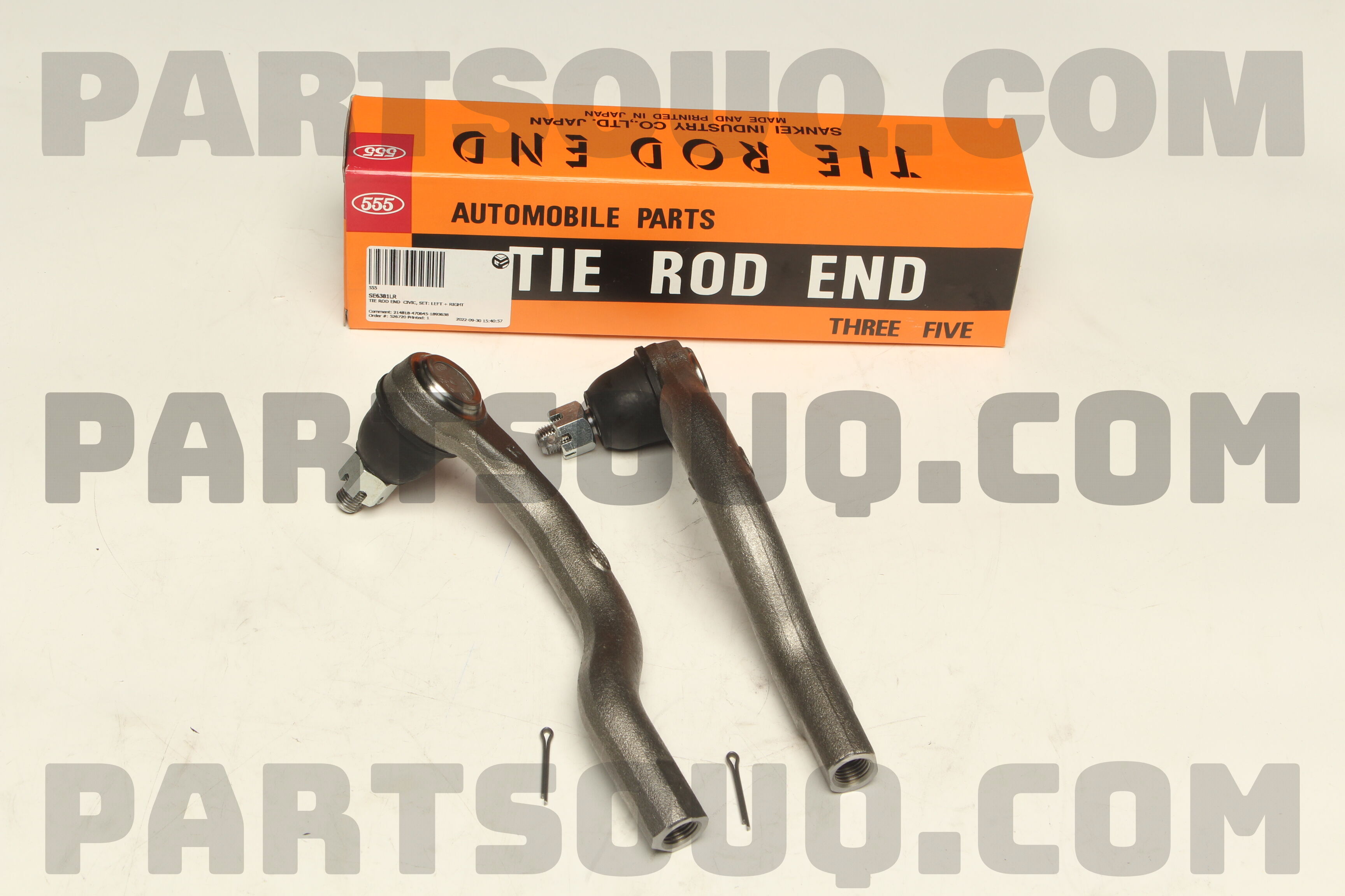 TIE ROD END CIVIC, SET: LEFT + RIGHT SE6381LR | 555 Parts | PartSouq