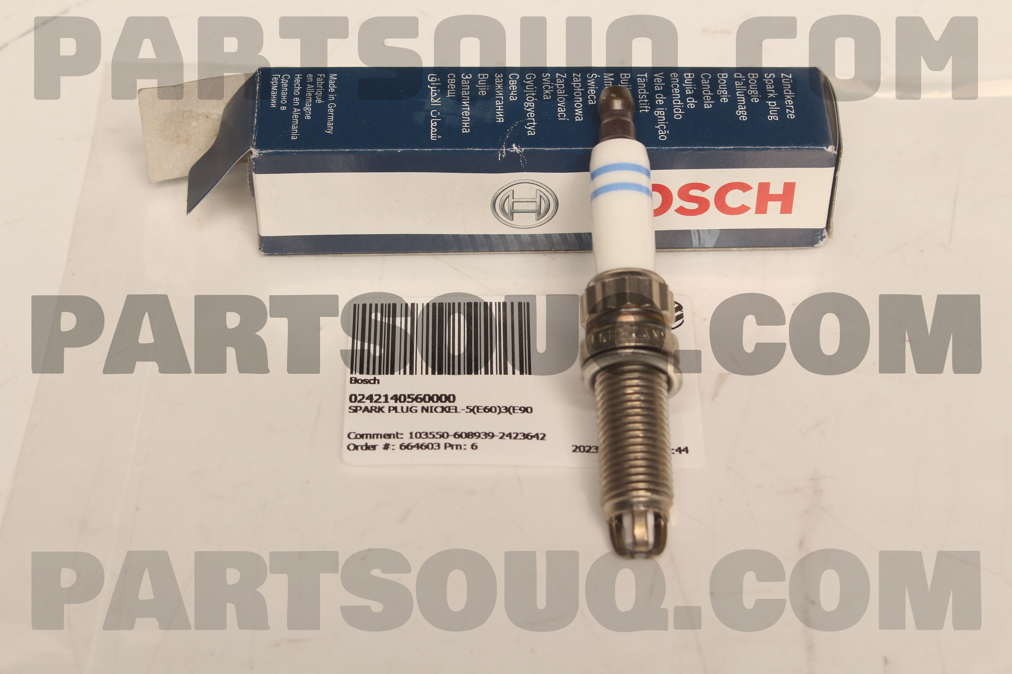 SPARK PLUG NICKEL-5(E60)3(E90) ZGR6STE2W | Bosch Parts | PartSouq