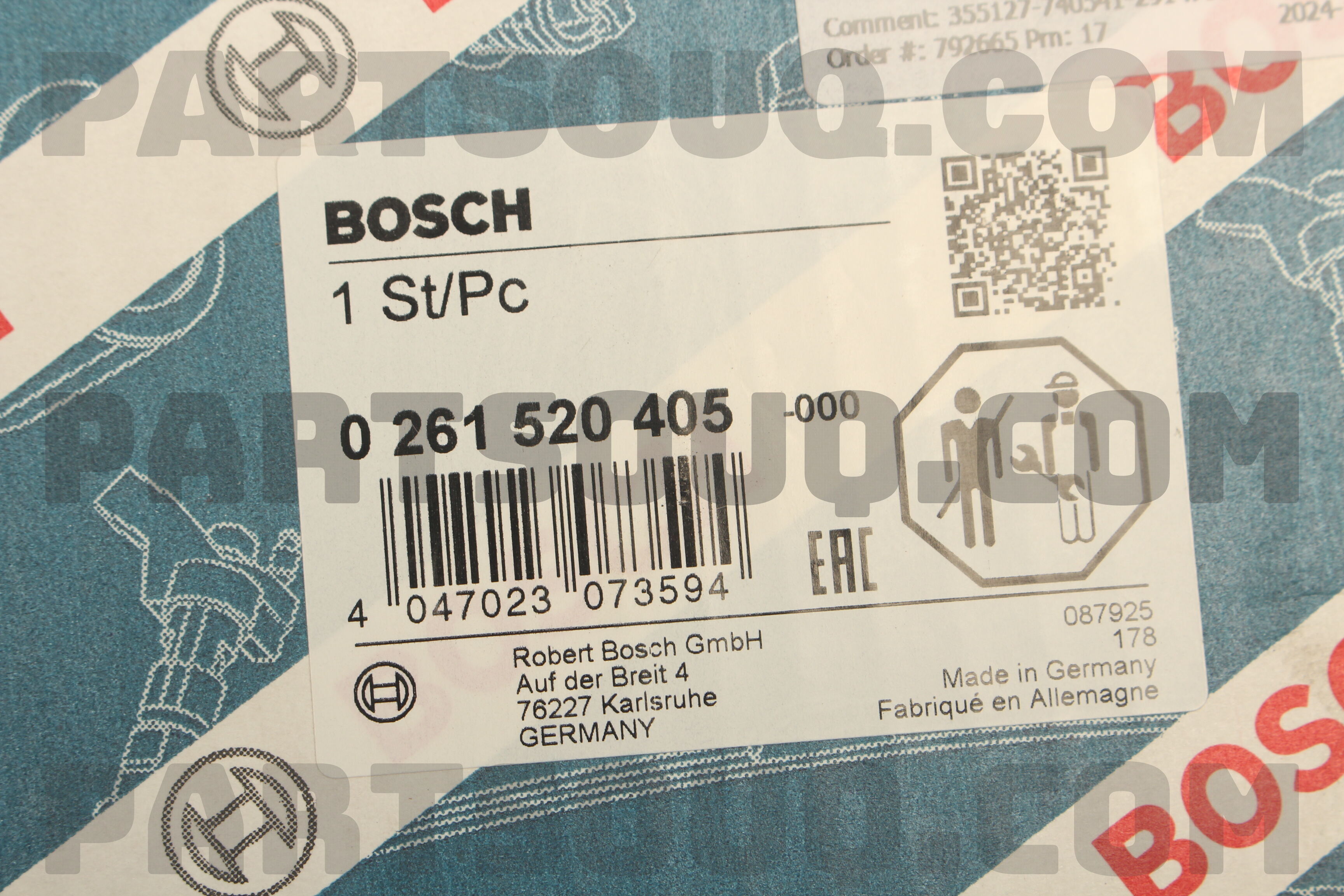 HIGH PRESSURE PUMP 1770700501 0261520405 | Bosch Parts | PartSouq