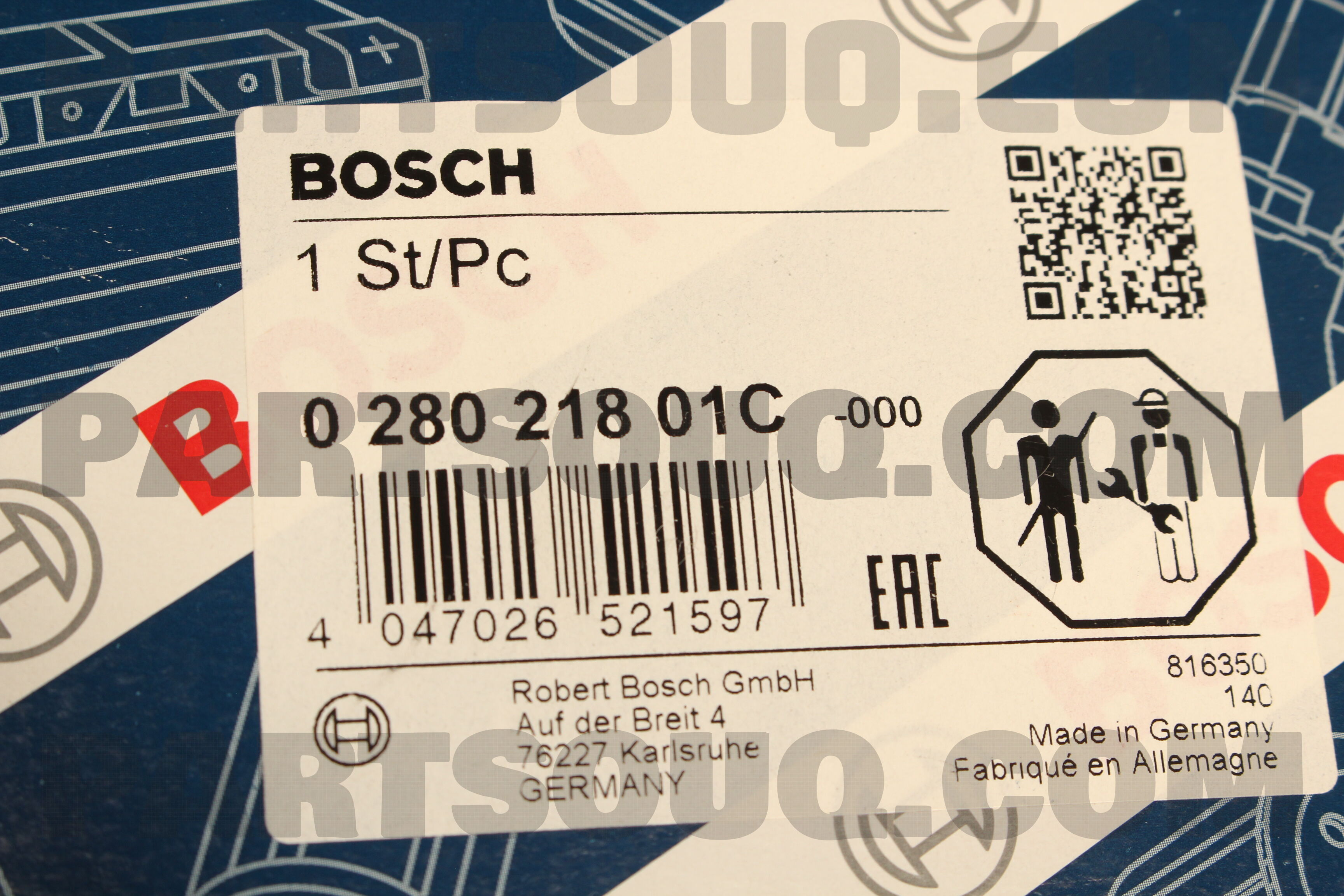 AIR MASS SENSOR-G(W461) 0000943648 | Bosch Parts | PartSouq