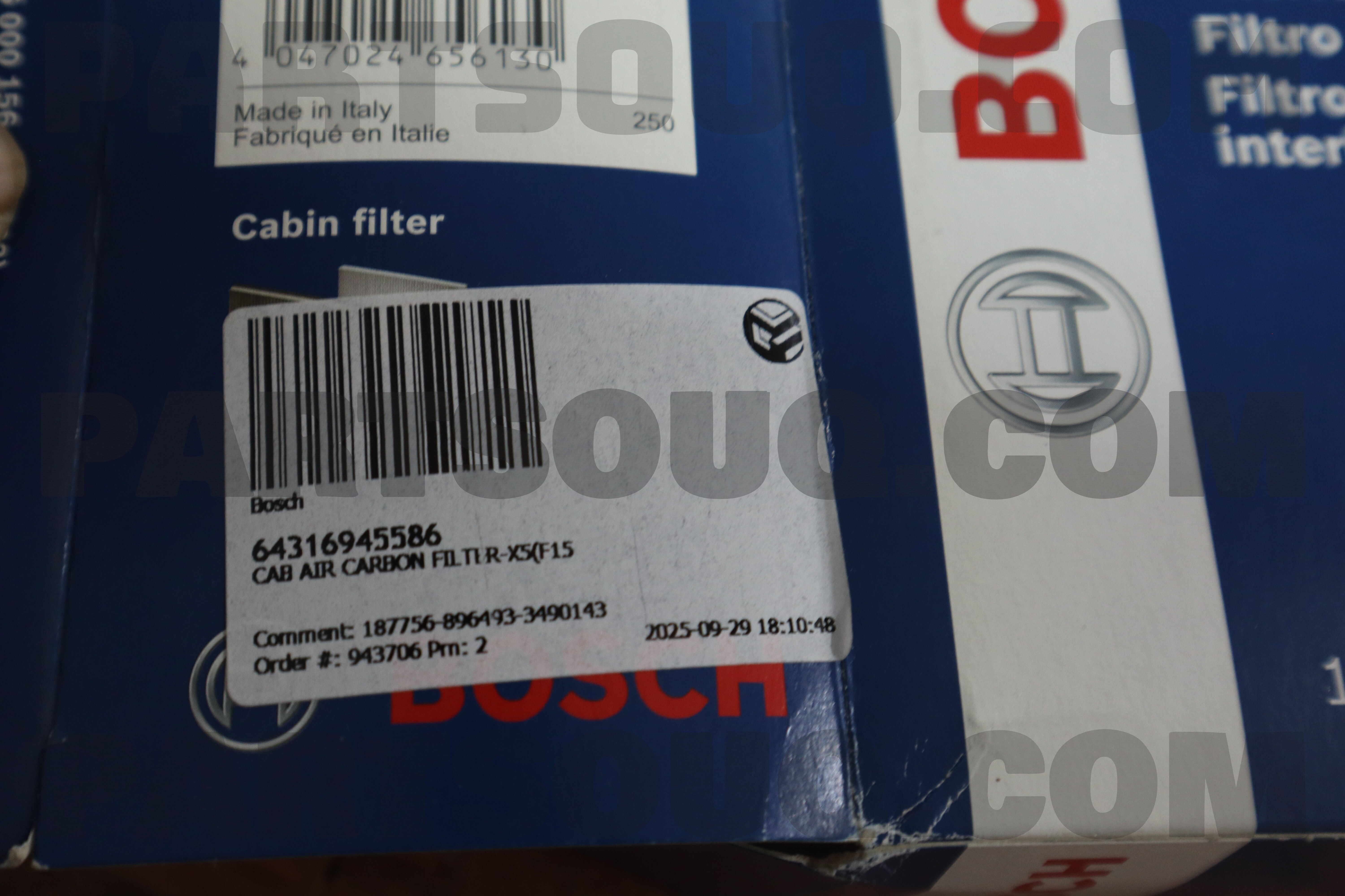 AC AIR FILTER-CARBON(SET)X5/X6 80000848 | Corteco Parts | PartSouq