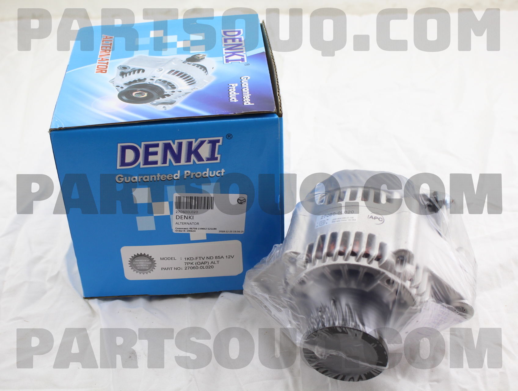 ALTERNATOR, 12V 85A 7PK, TOYOTA 270600L022 | DENKI Parts | PartSouq