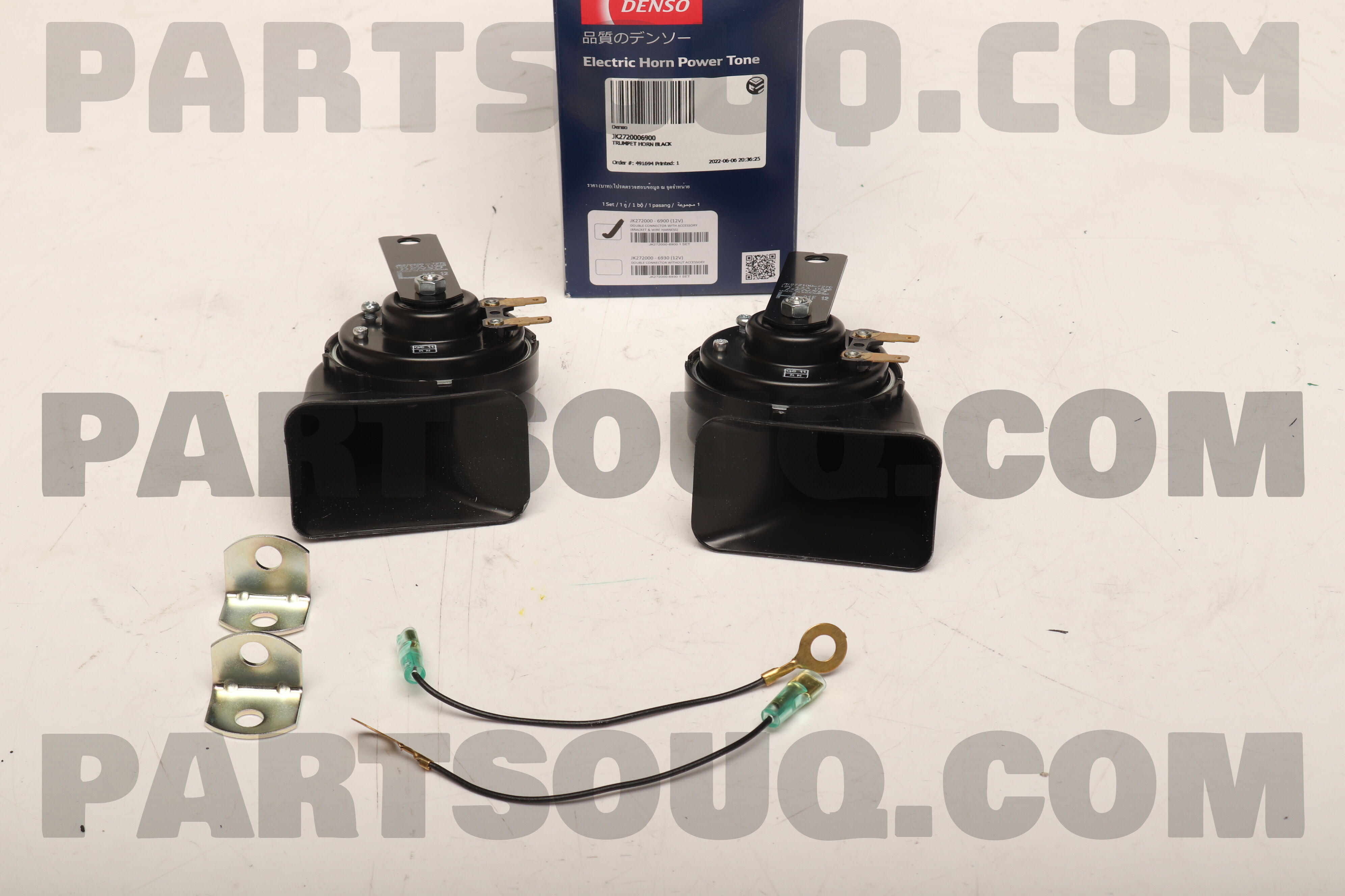 TRUMPET HORN BLACK 12V4A110DBG2169002D | Denso Parts | PartSouq