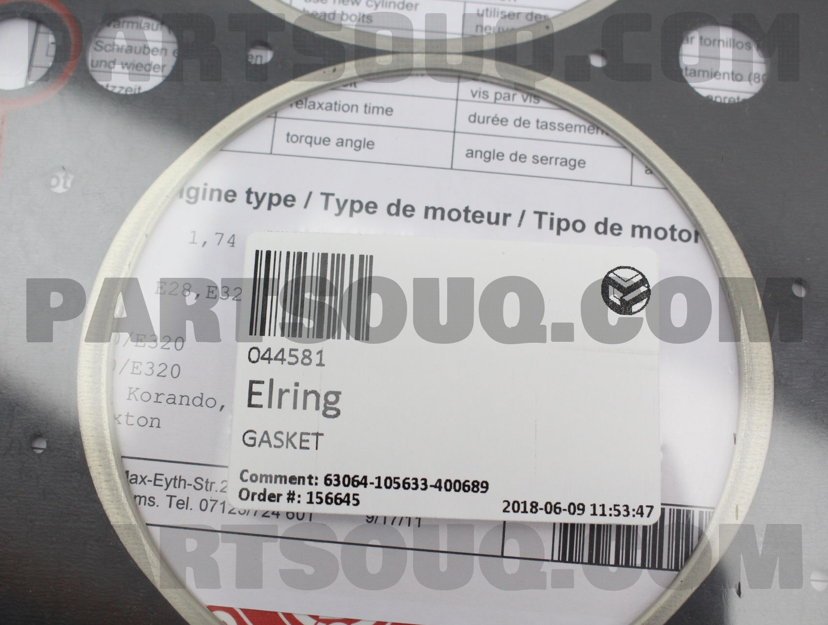 ZYL.KOPFDICHTG A1040162820 | MERCEDES Parts | PartSouq