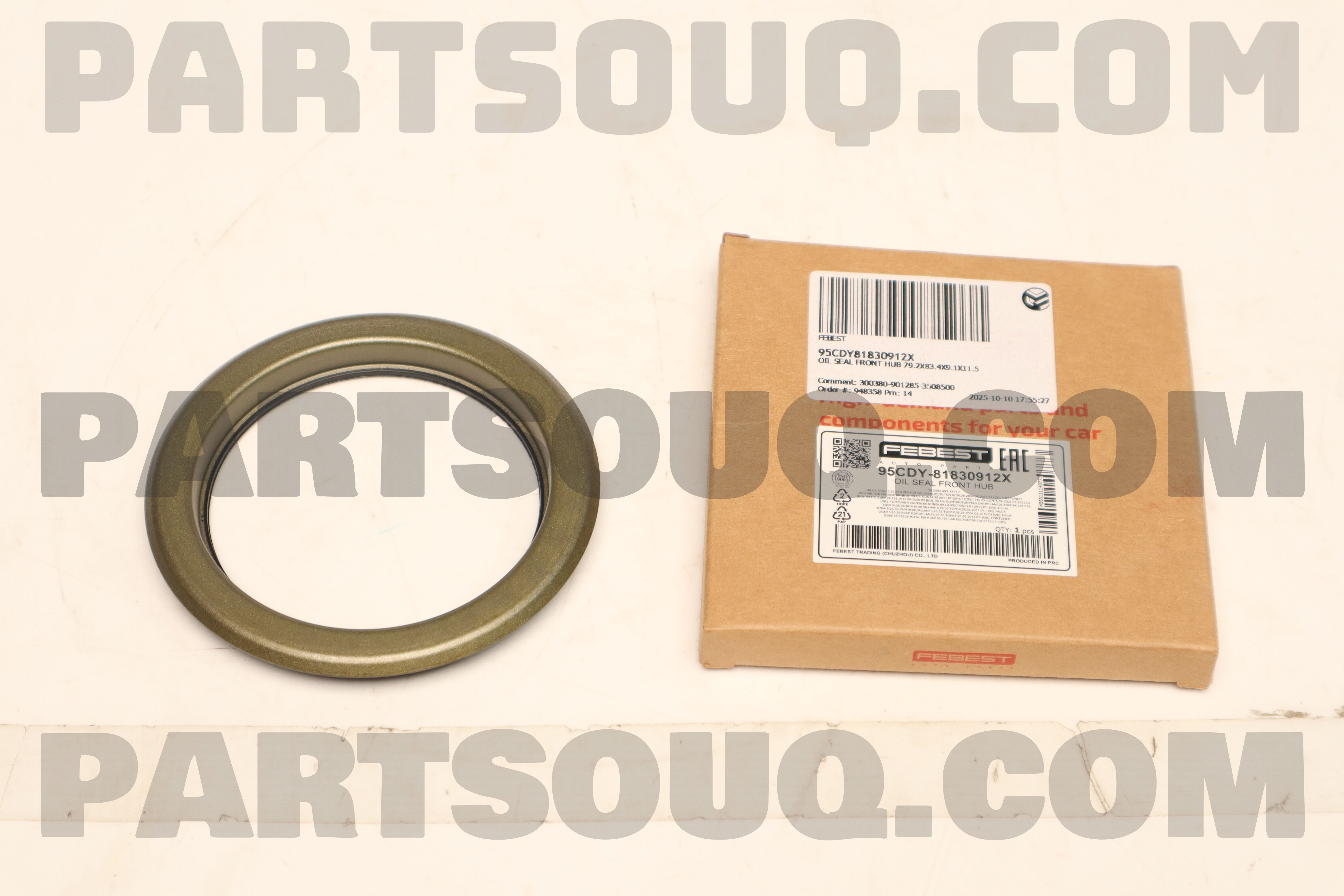 SEAL, DUST (FOR FRONT AXLE HUB), RH/LH 90304T0001 | Toyota Parts | PartSouq