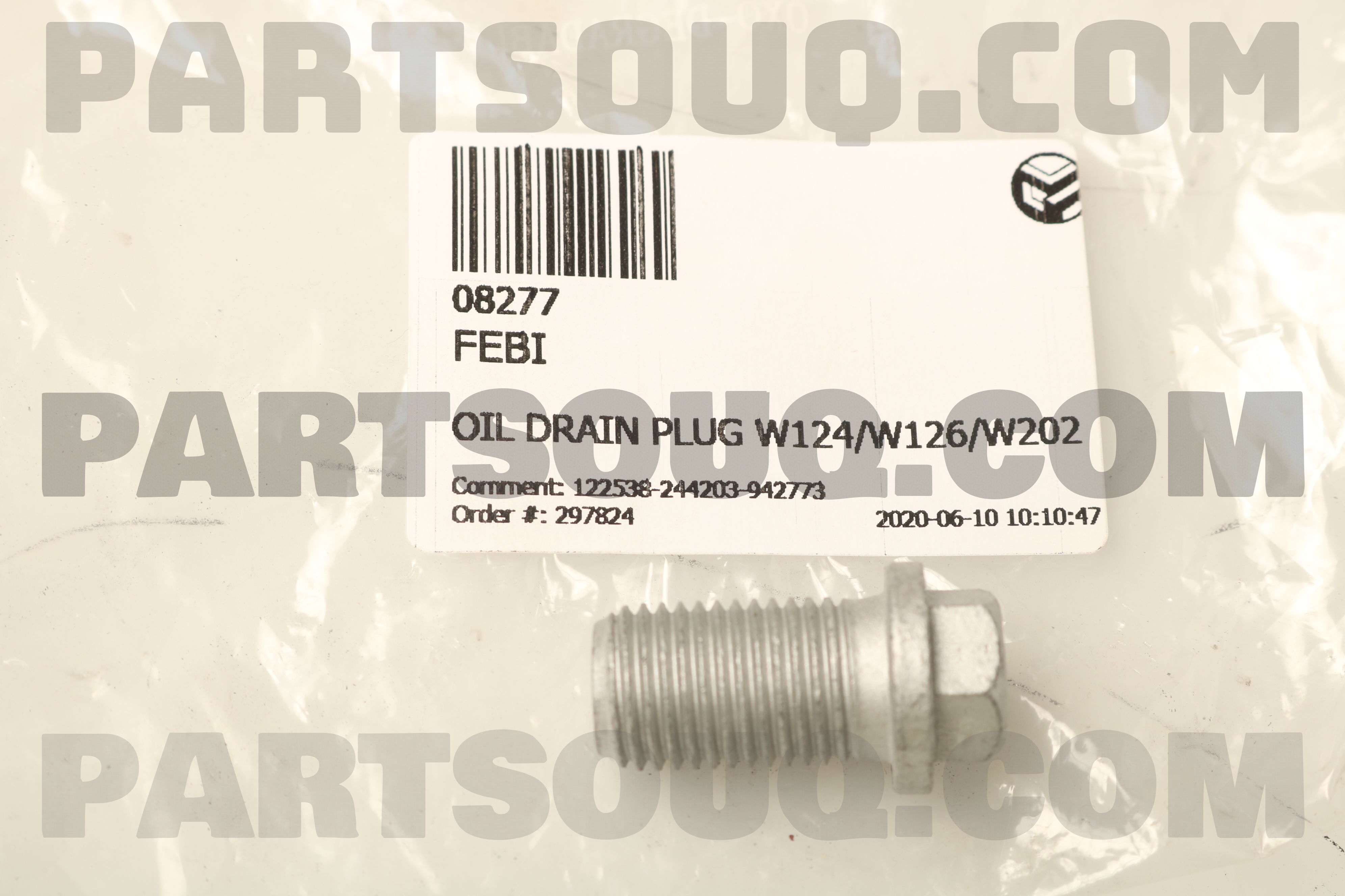 OIL DRAIN PLUG W124/W126/W202 08277 | FEBI Parts | PartSouq