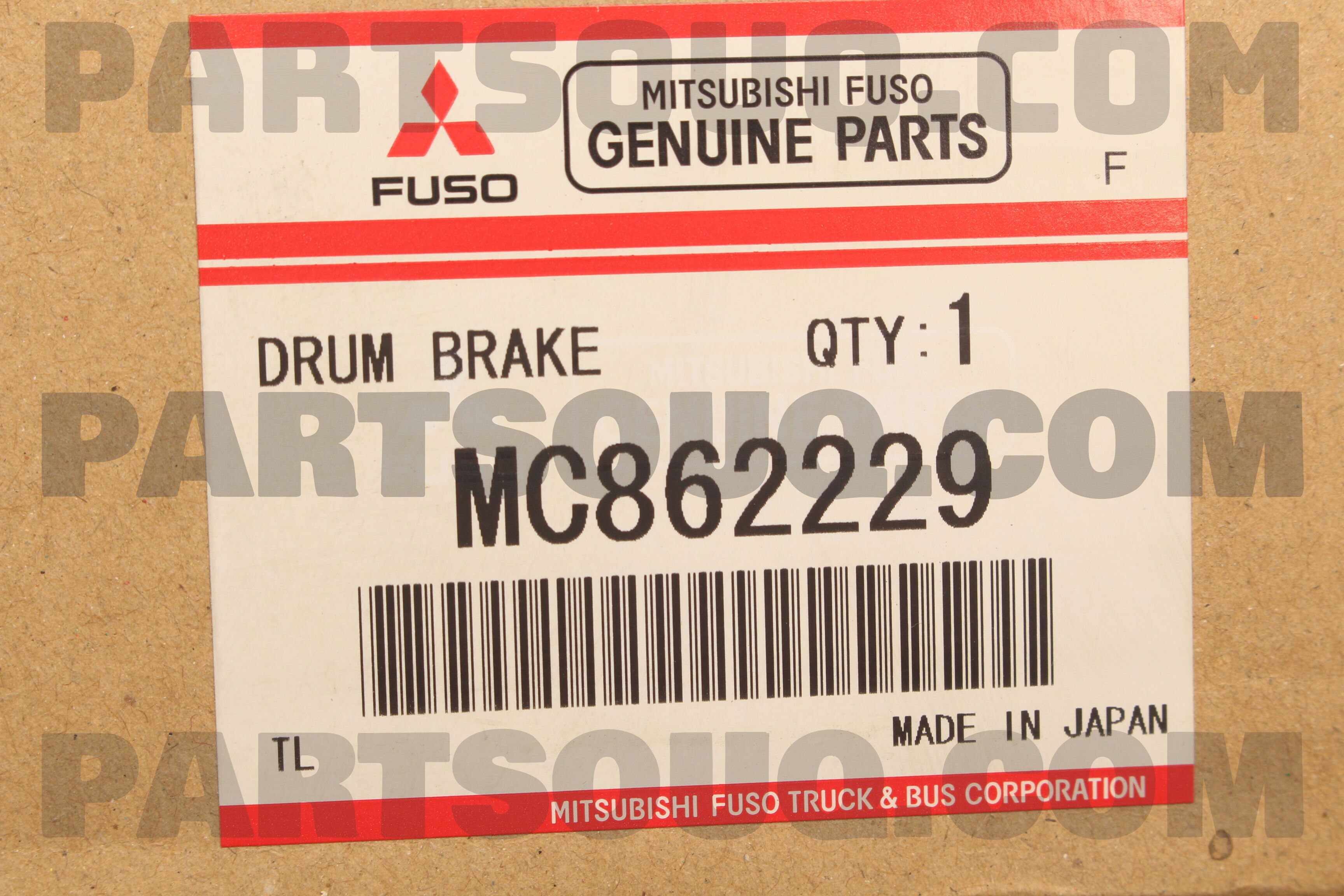 DRUM,PARKING BRAKE MC862229 | FUSO Parts | PartSouq