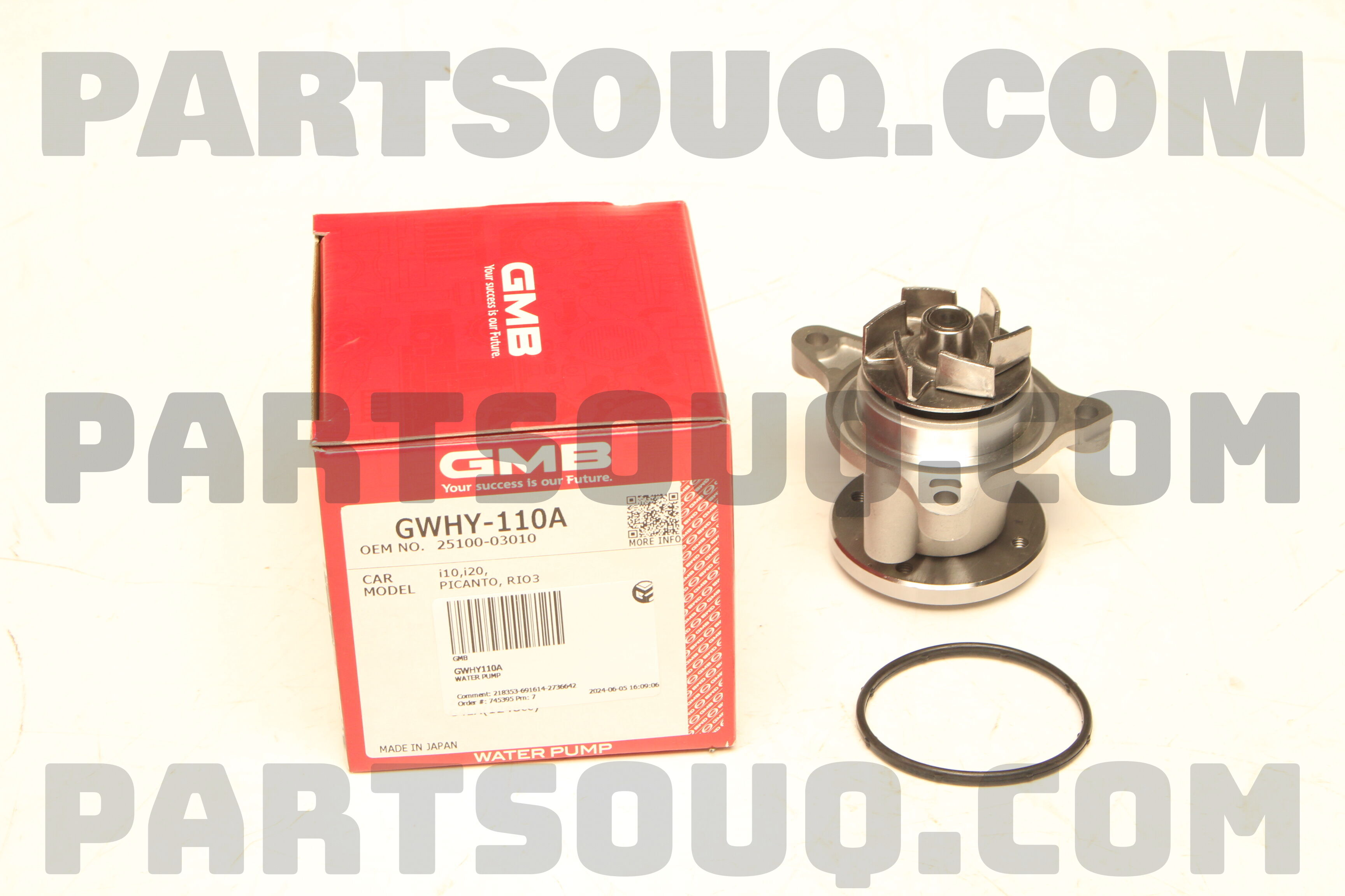 WATER PUMP 2510003010 | GMB Parts | PartSouq