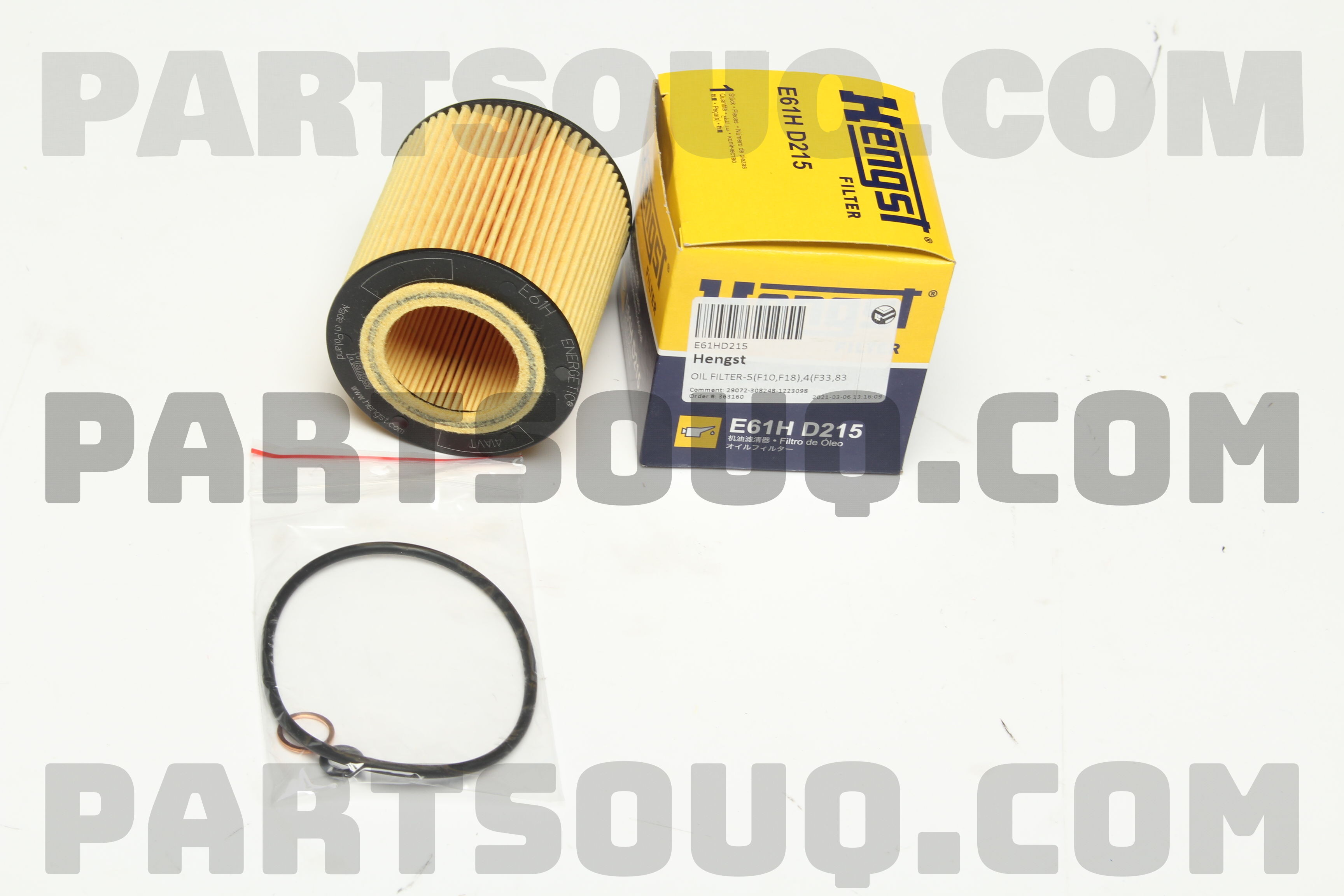 OIL FILTER-5(F10,F18),4(F33,83 E61HD215 | Hengst Parts | PartSouq