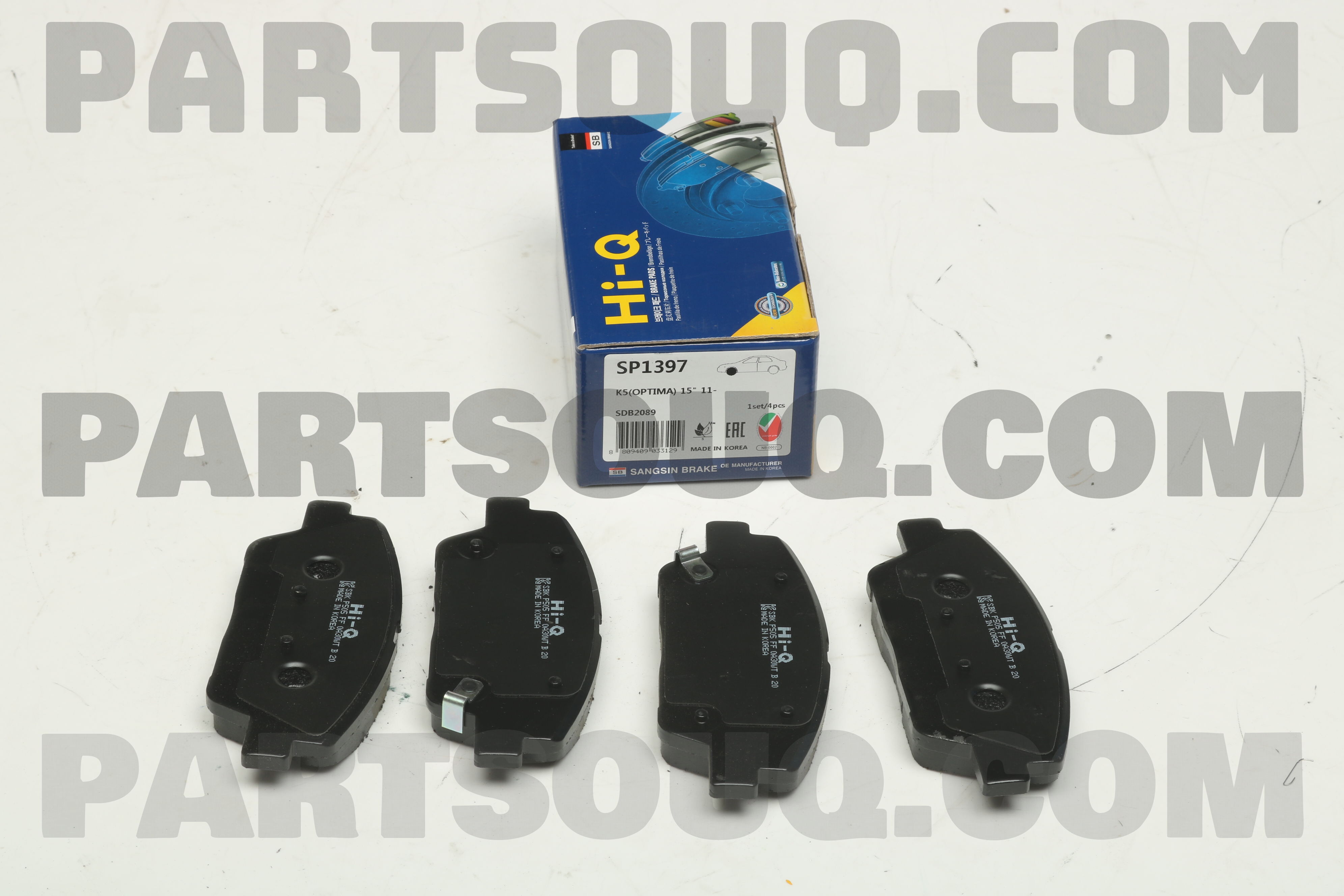 BRAKE PAD FRONT 58101-2TA00 KI OPTIMA 2011 201008-201307 HI-Q SP1397 ...