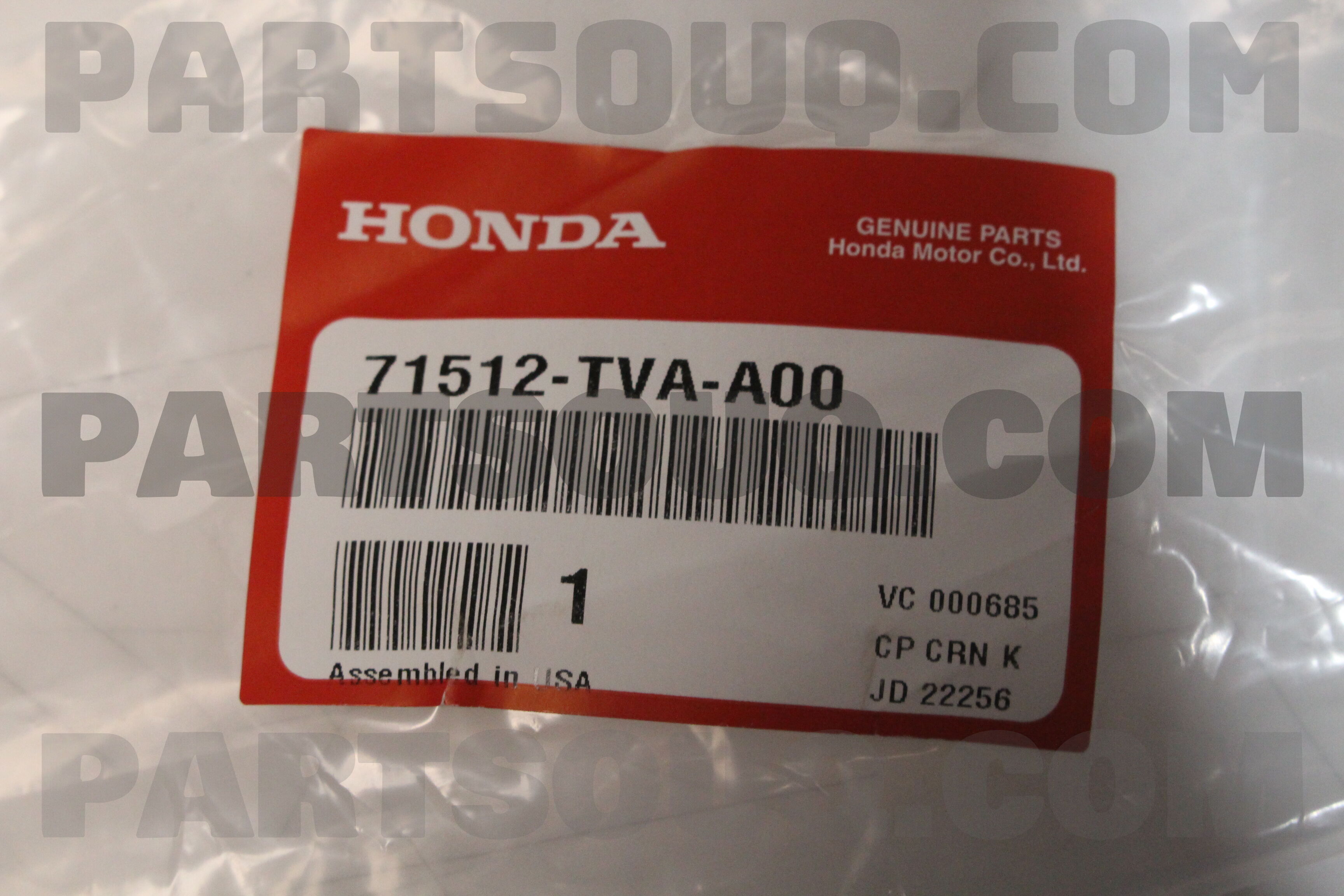 GARNISH, RR. BUMPER 71512TVAA00 | Honda Parts | PartSouq