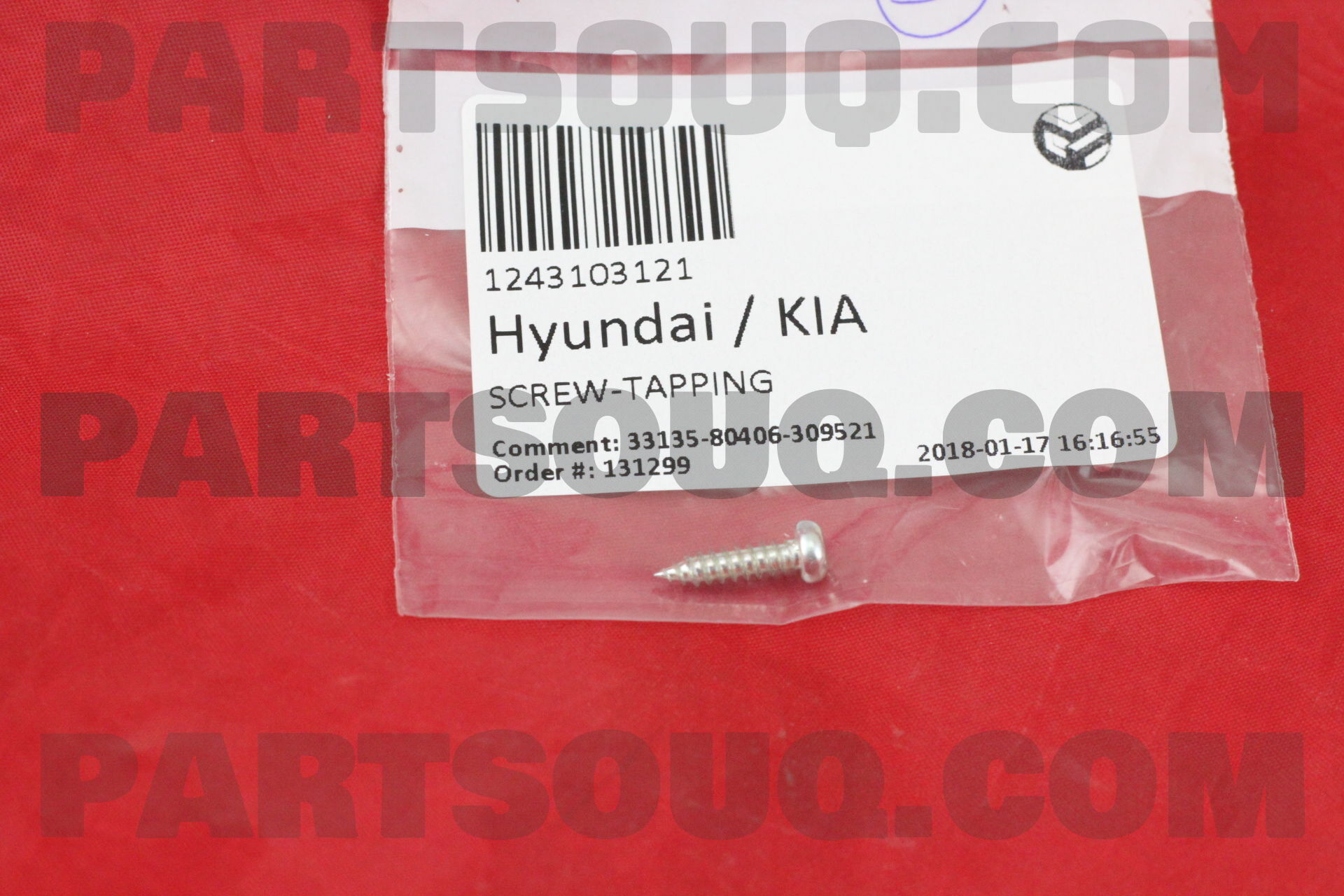 SCREW-TAPPING 1243103121 | Hyundai / KIA Parts | PartSouq