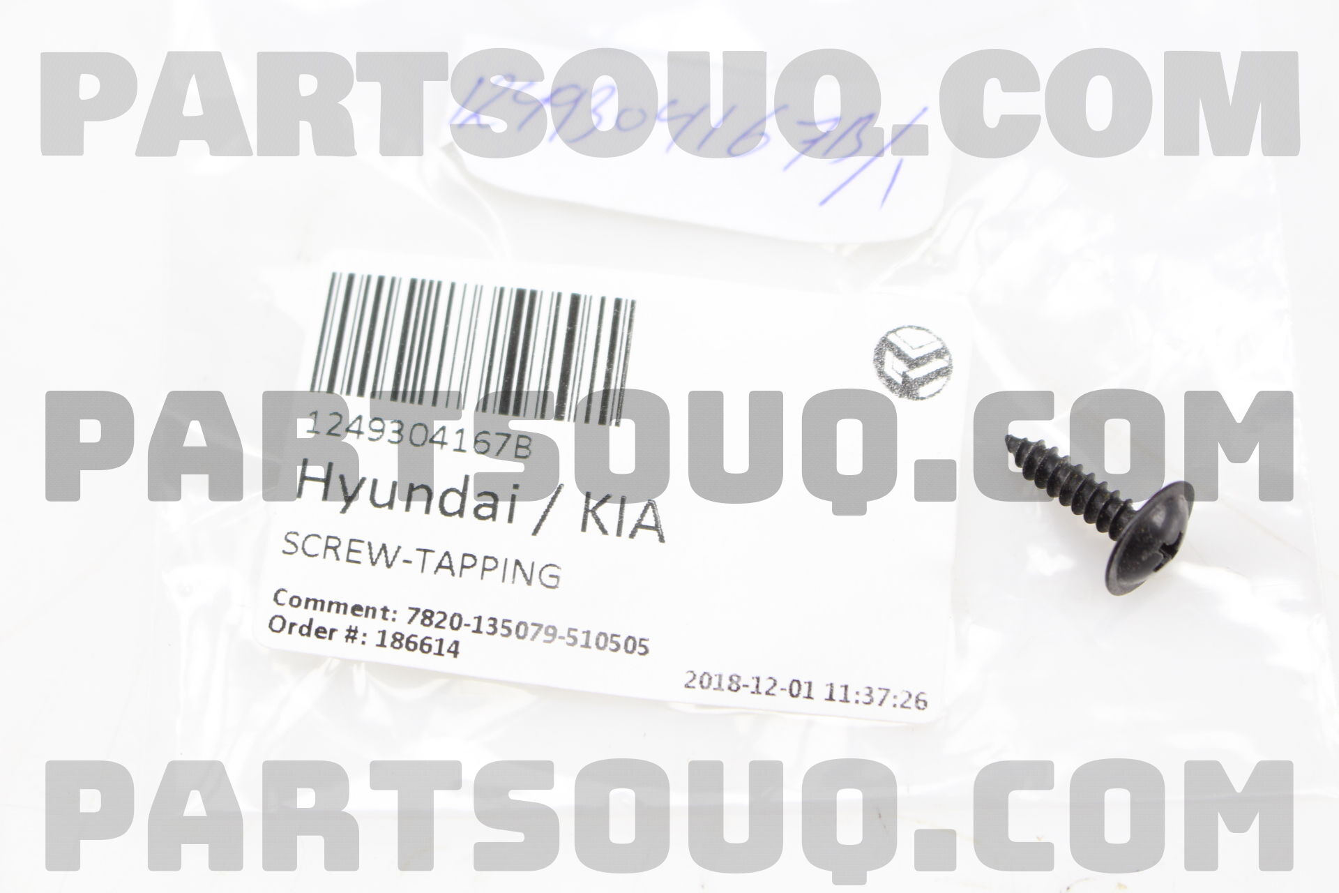 SCREW-TAPPING 1249304167B | Hyundai / KIA Parts | PartSouq
