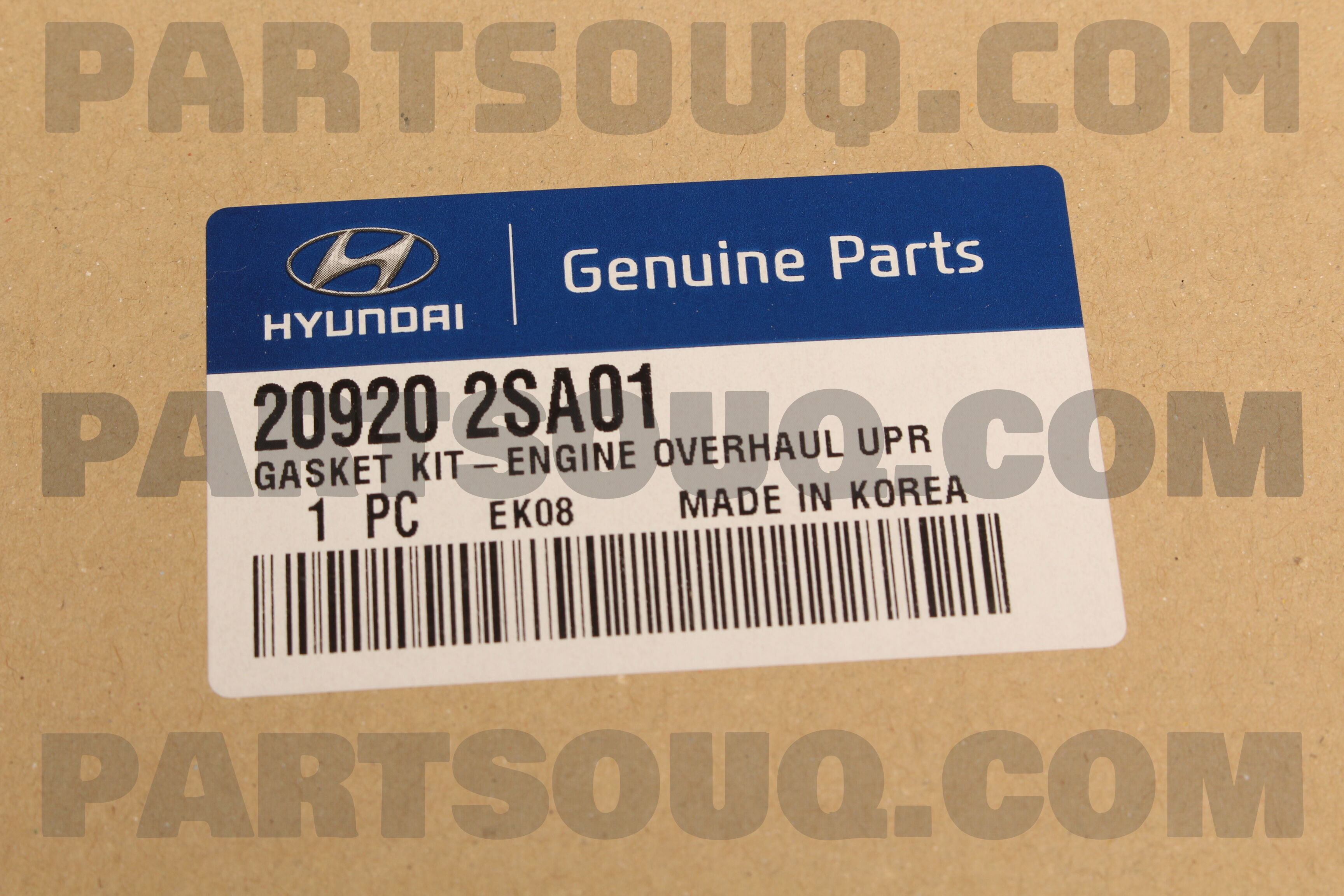 H GASKET KIT-ENGINE OVERHAUL UPR 209202SA01 | Hyundai / KIA Parts ...
