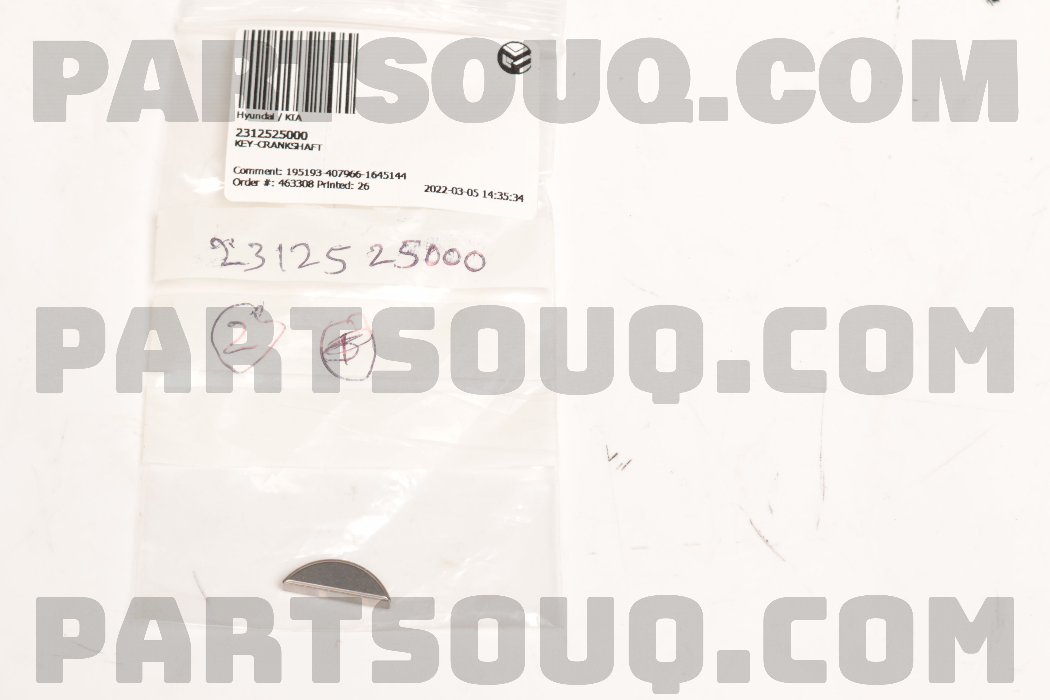 KEY-CRANKSHAFT 2312525000 | Hyundai / KIA Parts | PartSouq
