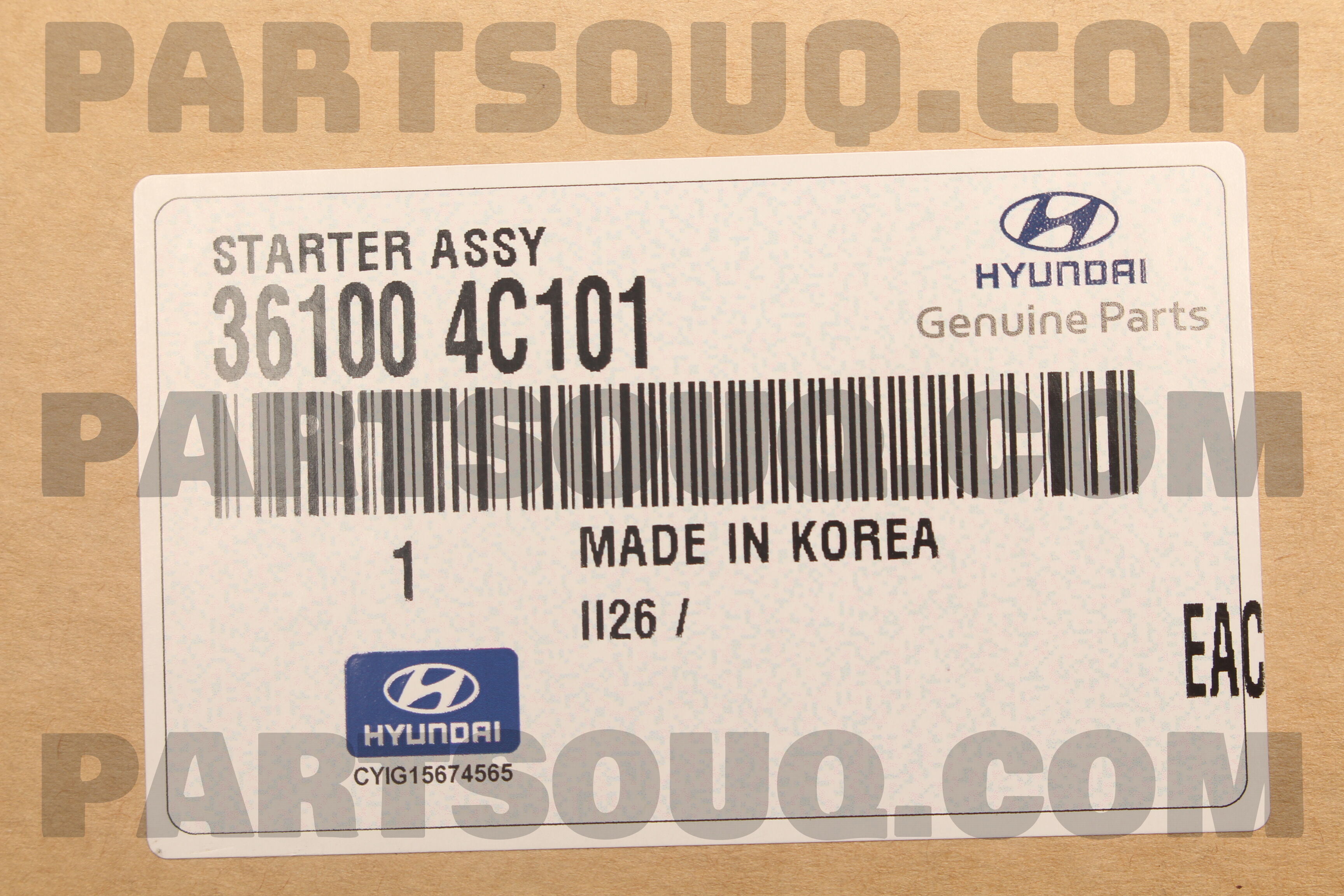 STARTER ASSY 361004C101 | Hyundai / KIA Parts | PartSouq