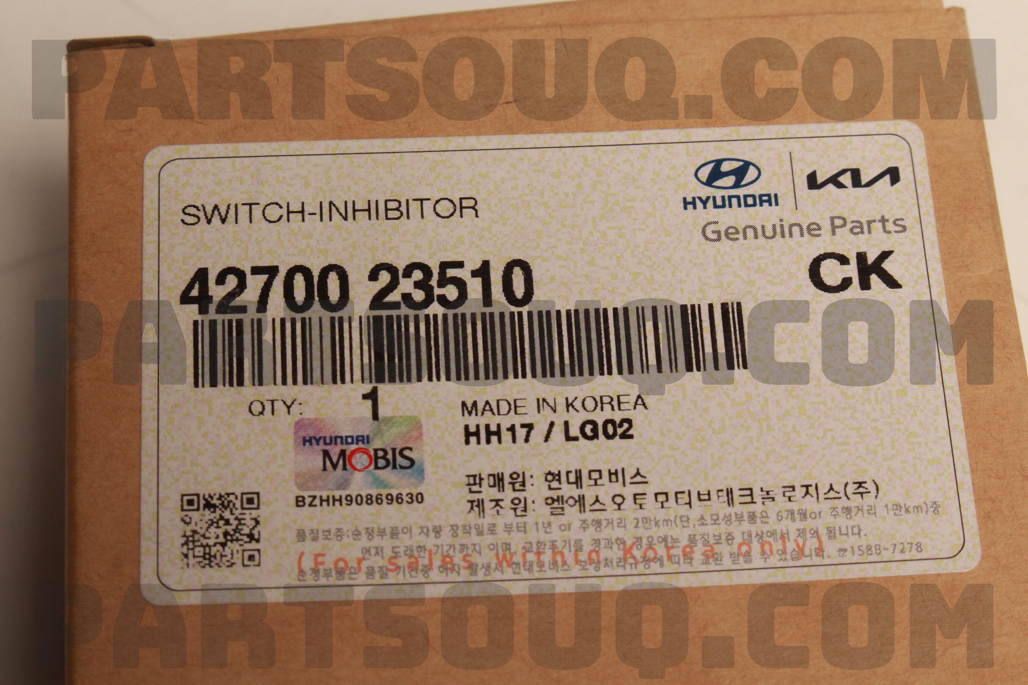 SWITCH-INHIBITOR 4270023510 | Hyundai / KIA Parts | PartSouq